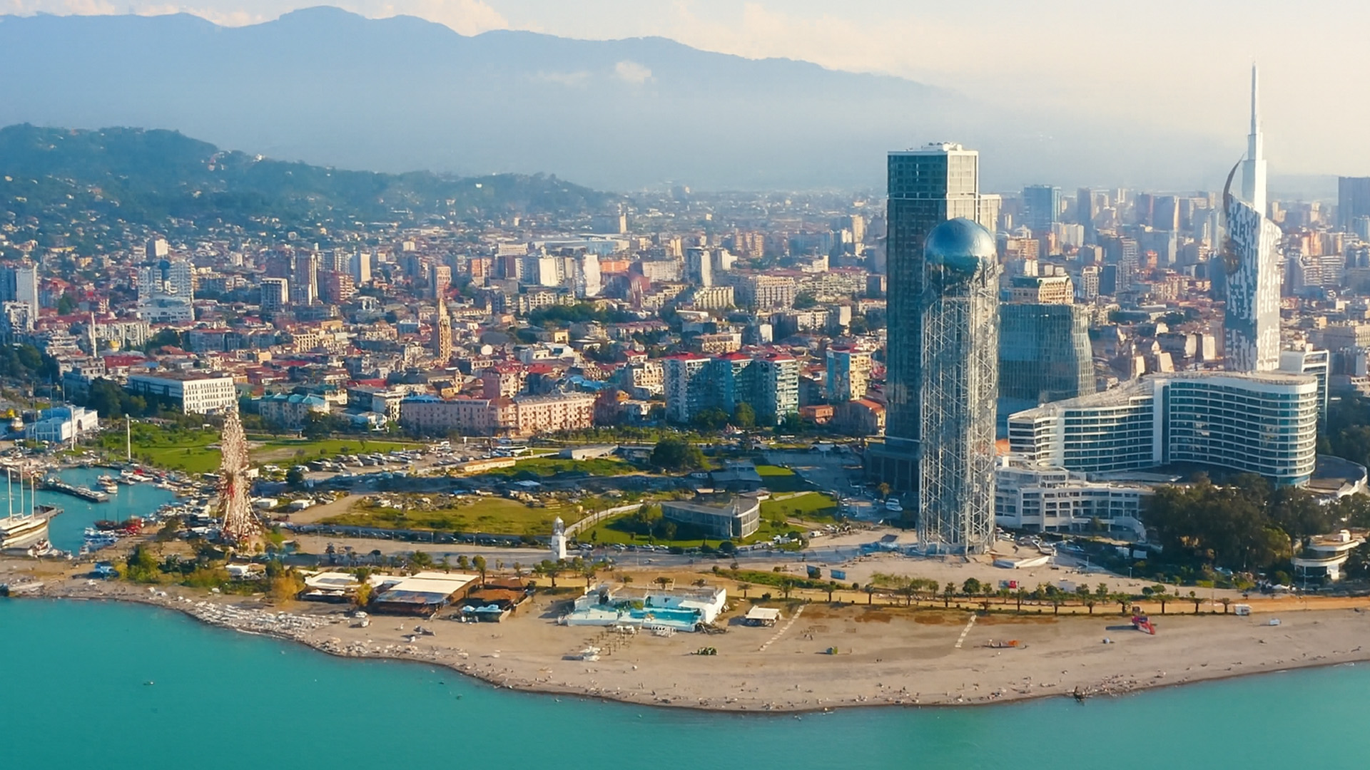 Urban Skyline and Waterfront in Batumi – Georgia in 4K