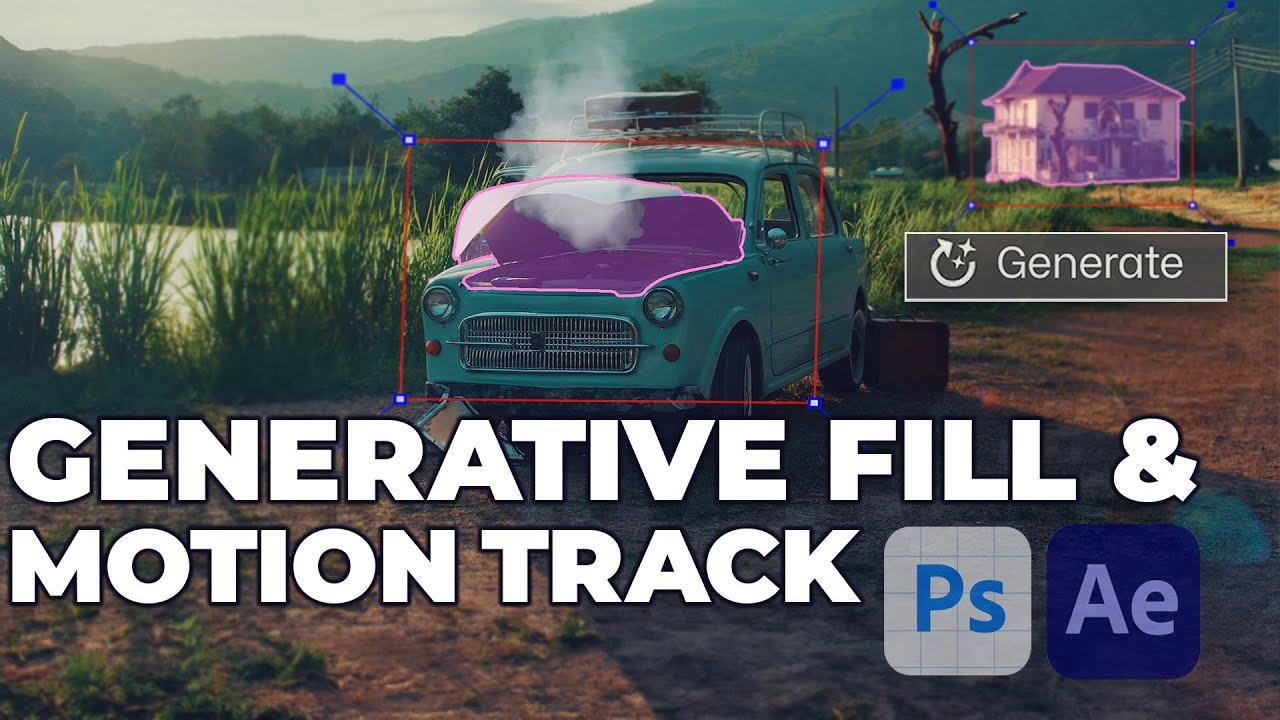 Generative Fill & Motion Tracking in Photoshop & After Effects