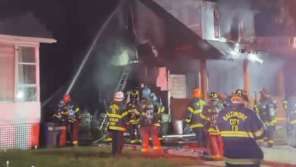 House goes up in flames in Northeast Baltimore, fire officials investigate