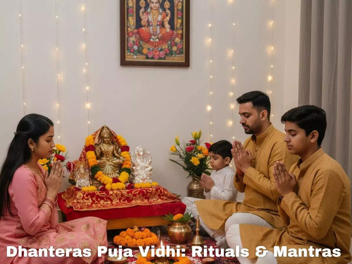 Dhanteras Puja Vidhi: Step-by-step rituals and mantras to please wealth ...