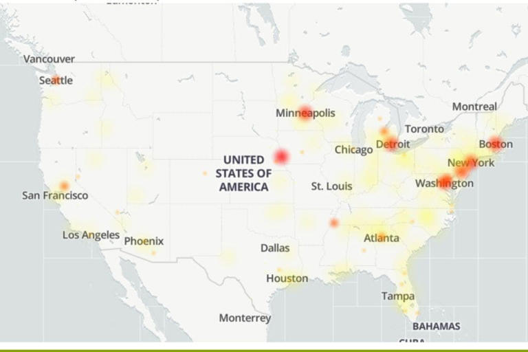 Is Verizon down? Outage map shows where network is down across US