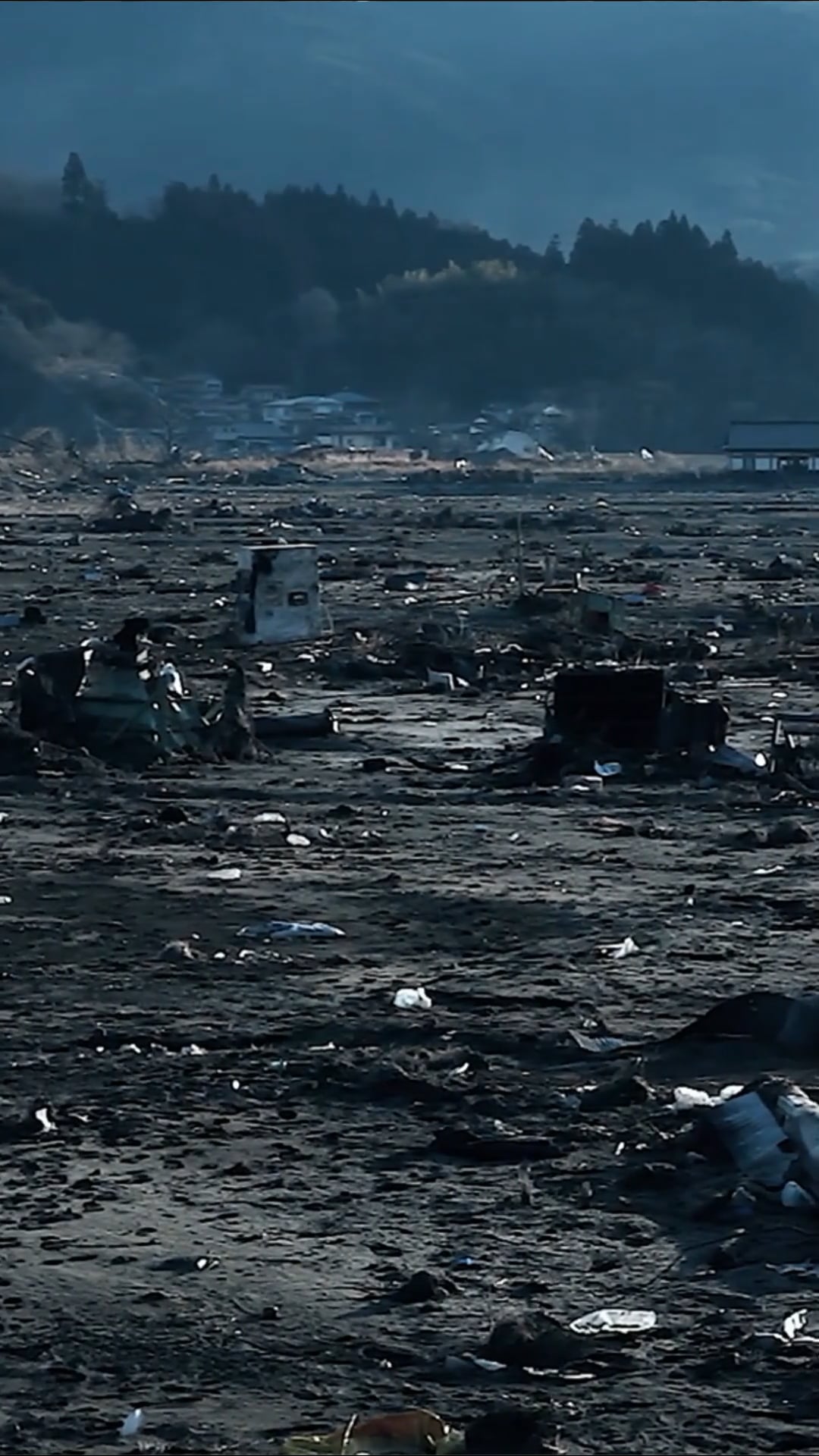 Flying Over Fukushima, Japan: Aftermath of a Tsunami’s Impact.