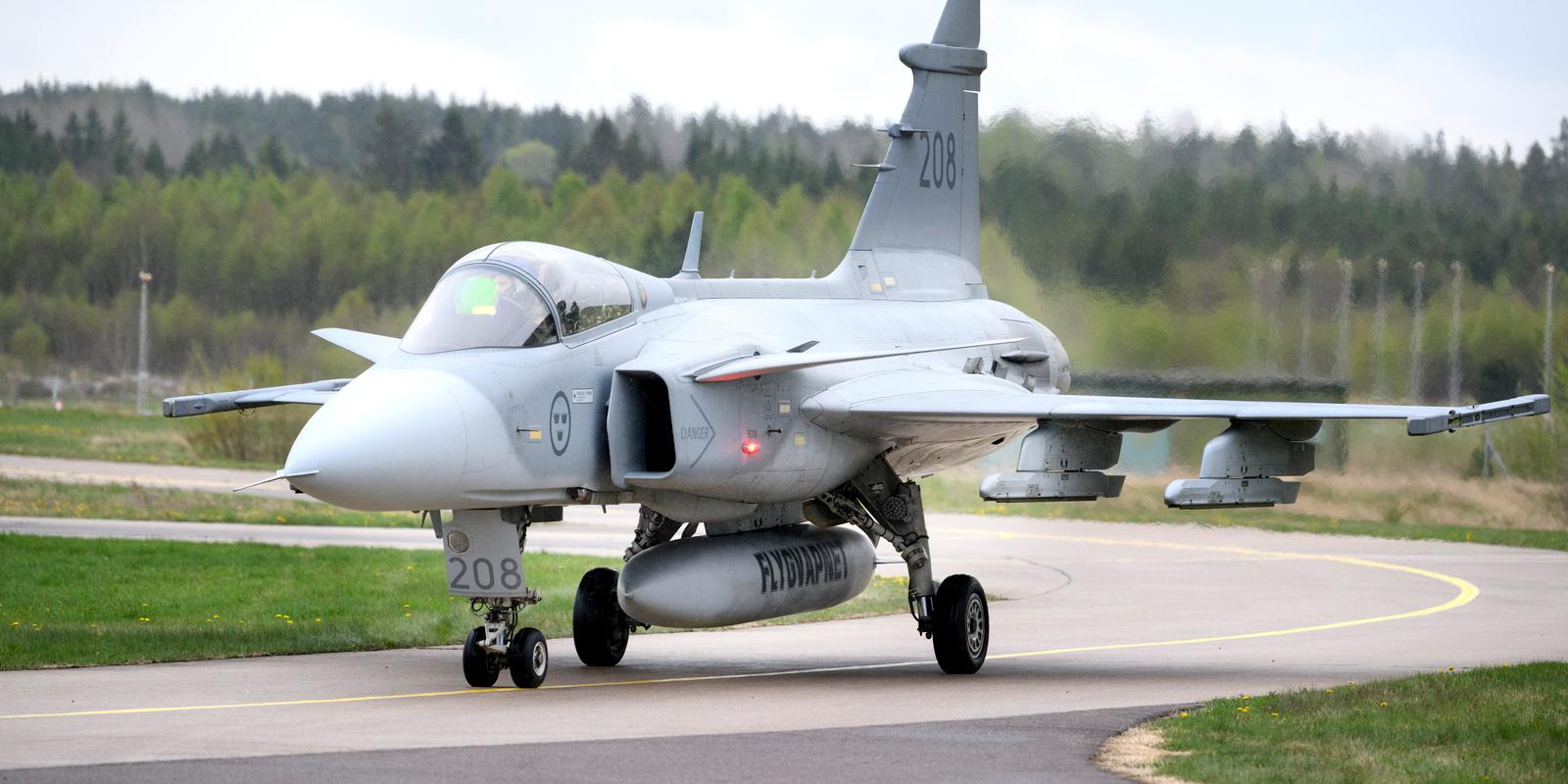 Svenska Gripen-plan del i Natoövning med kärnvapen