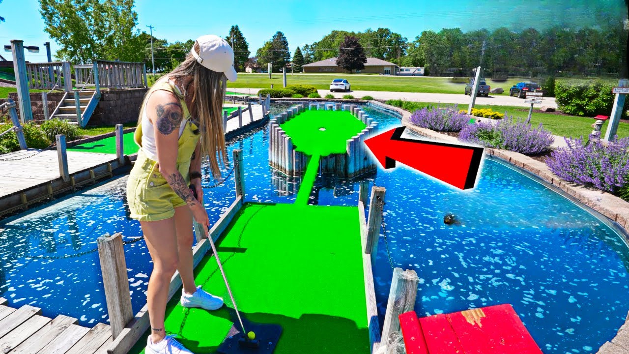 The ONE IN A MILLION Mini Golf Hole In One!