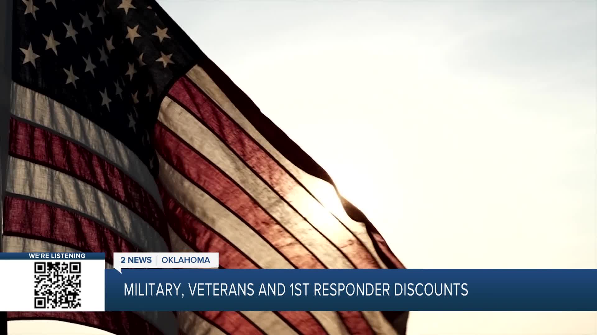Discounts for active duty military, vets, first responders and more