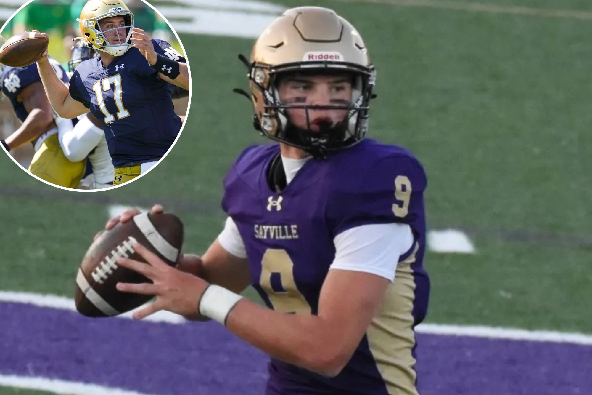 Sayville star signal caller Patrick Coan thriving while being mentored ...