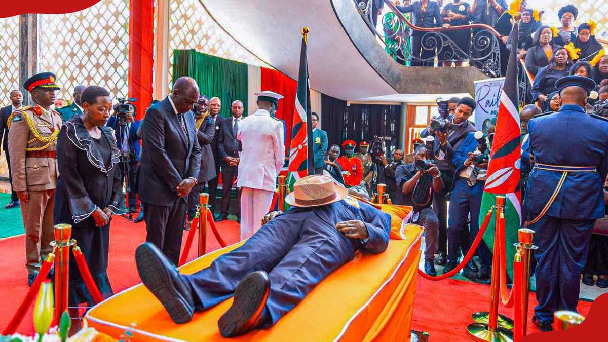 William Ruto explains why Raila Odinga's body was taken to parliament