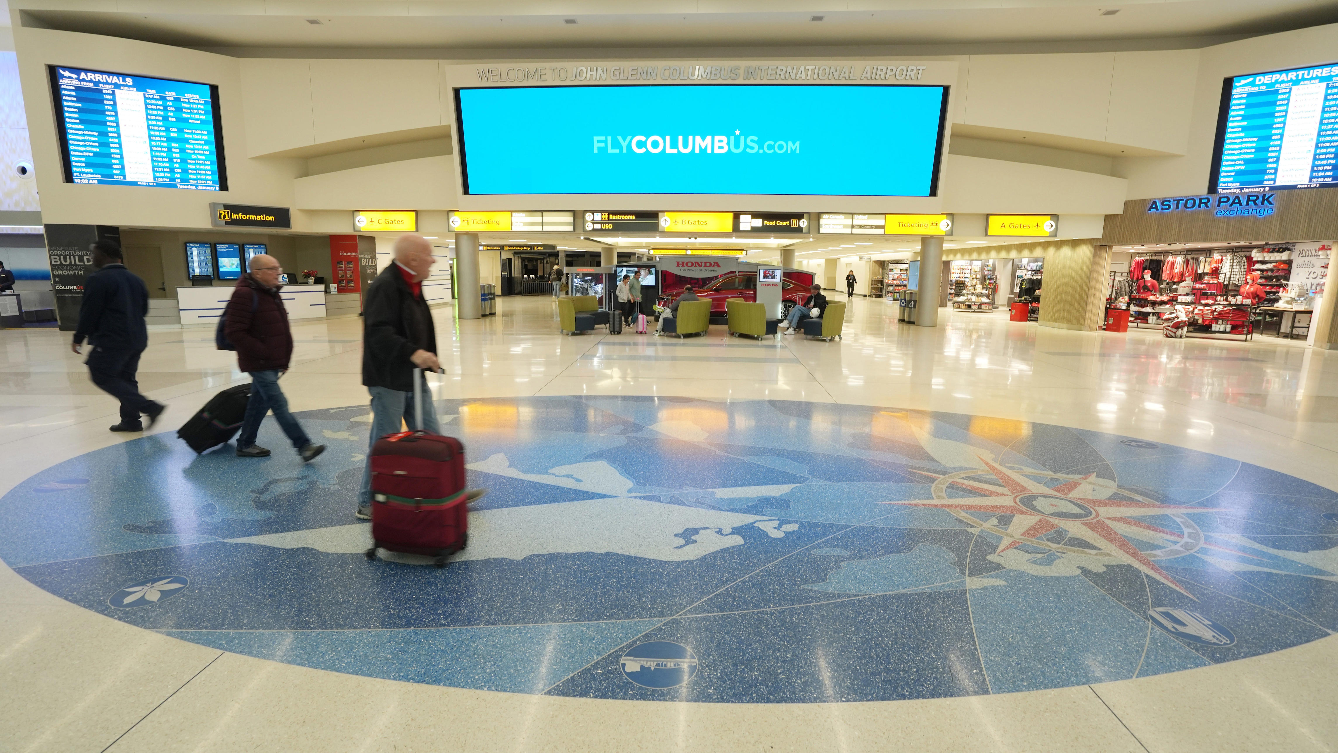 Suspicious person arrested, weapons and ammo found at Columbus airport