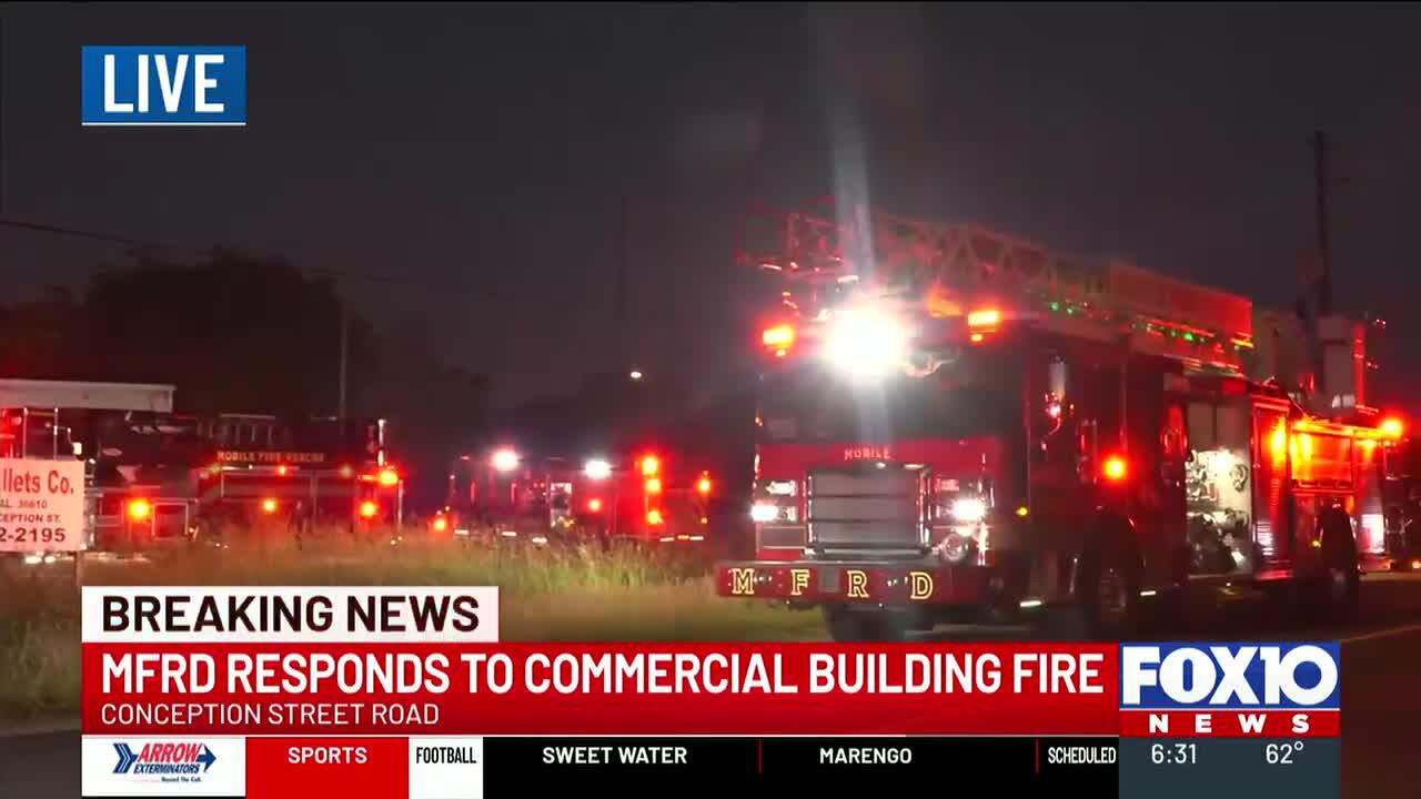 MFRD responds to commercial building fire at pallet company
