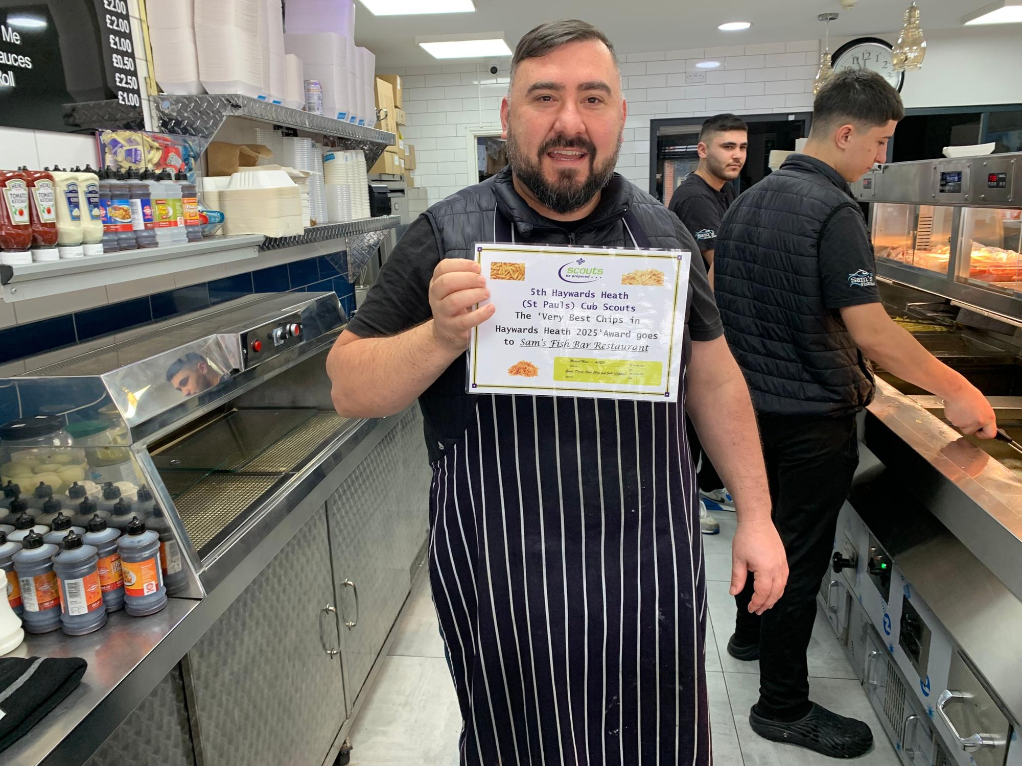 5th Haywards Heath Cubs crown Sam’s Fish Bar Restaurant 'Haywards Heath ...