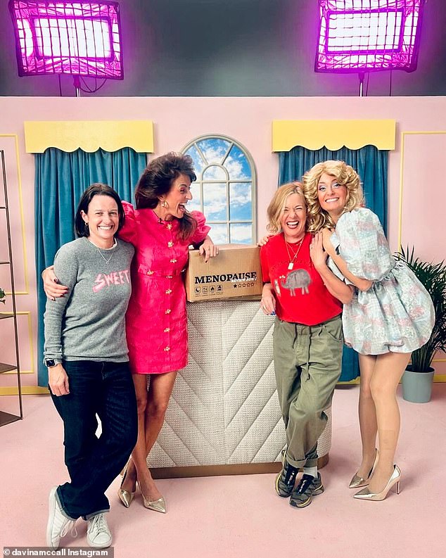 Davina McCall rocks a bold 80s look in a fun new campaign to promote ...