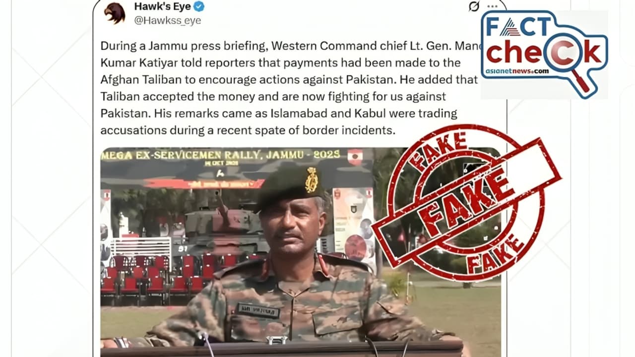 Fake Video Claims Indian Army Paid Afghan Taliban to Fight Against ...