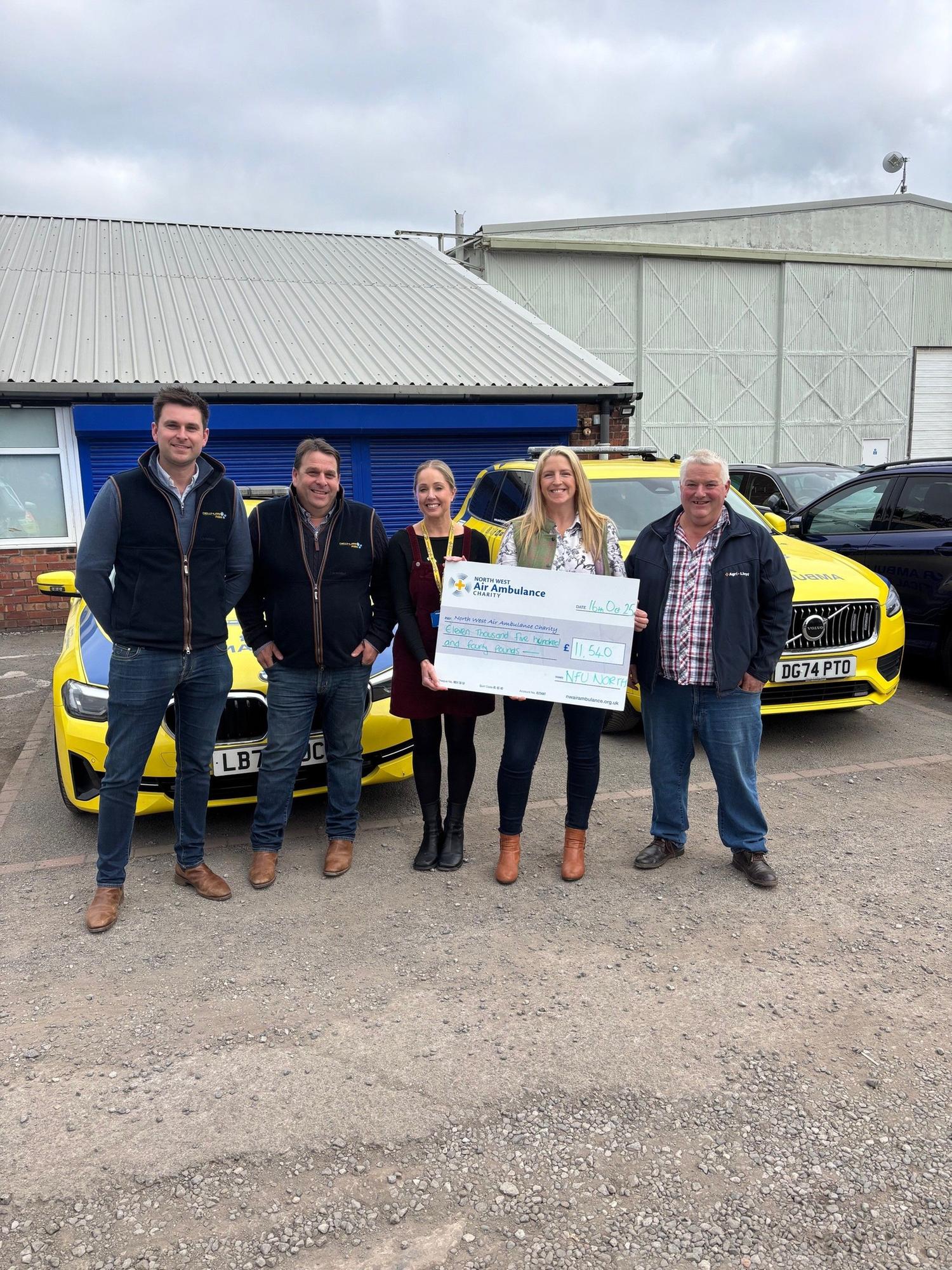 Lancashire farming community raise thousands for North West Air Ambulance