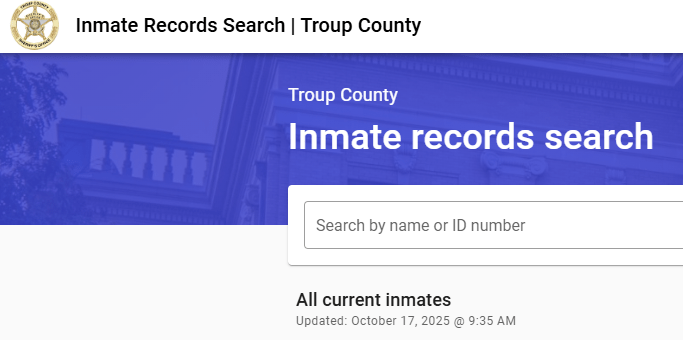 Troup County Sheriff’s Office upgrades inmate records search website