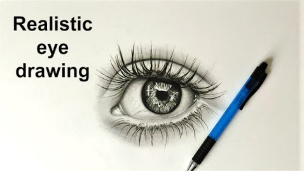 Realistic Eye Drawing — Charcoal Portrait Details
