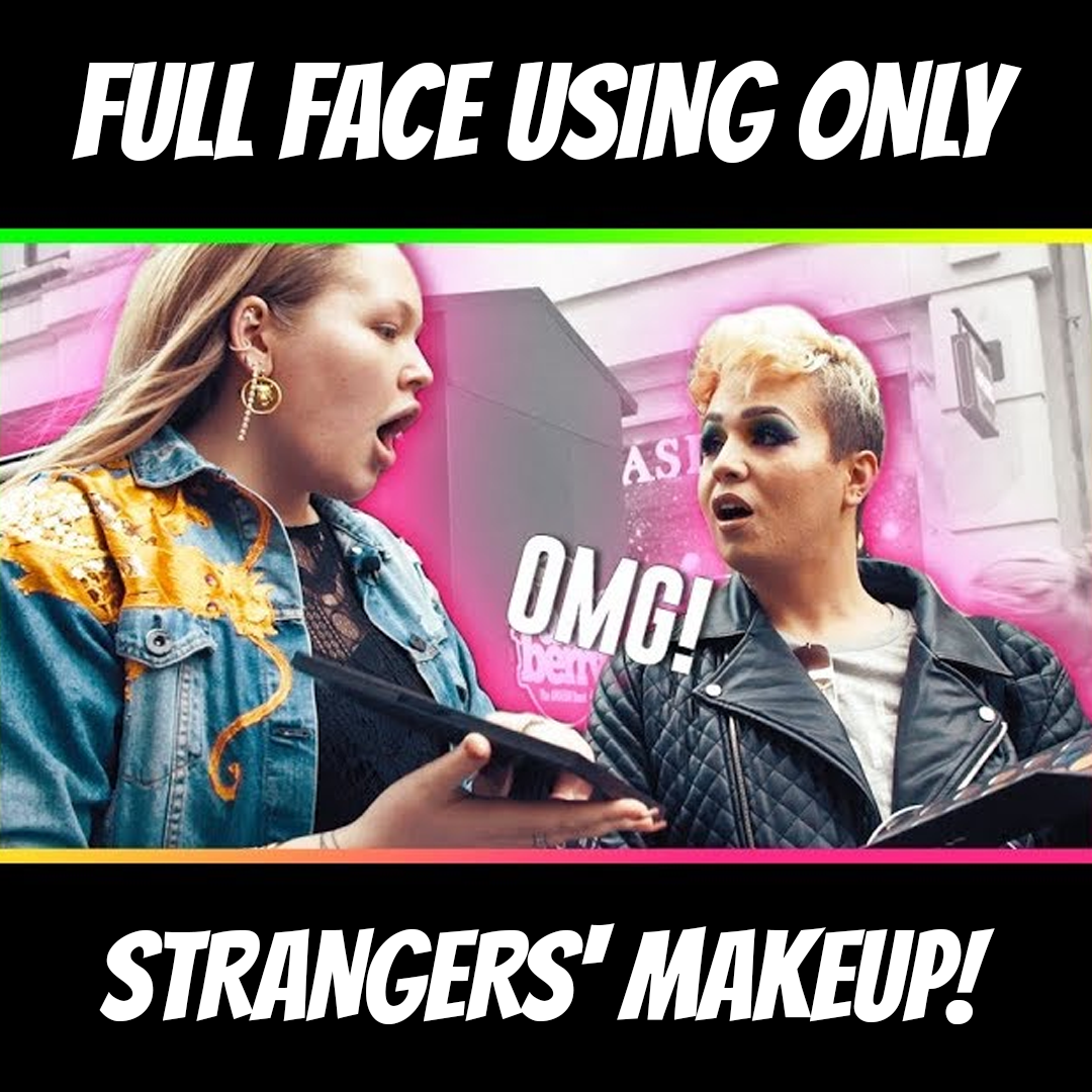 Full Face Using Only Strangers' Makeup