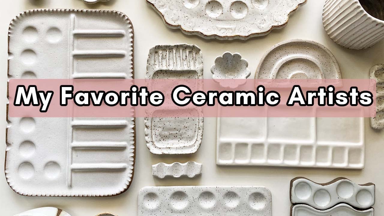 My Favorite Ceramic Palettes and Water Cups