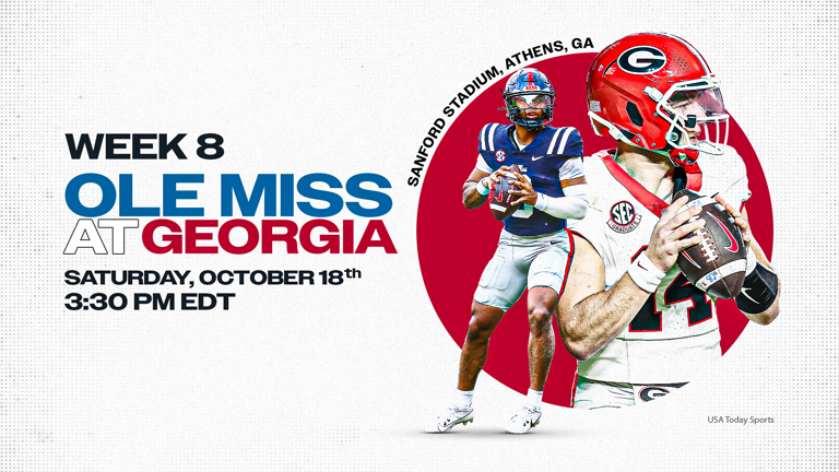What channel is Georgia vs. Ole Miss on today? Time, TV schedule to ...