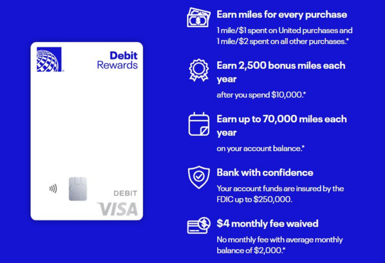 United Airlines Launches New Rewards Debit Card