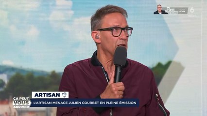 "Venez me voir, venez..." Julien Courbet menacé en direct par un ...