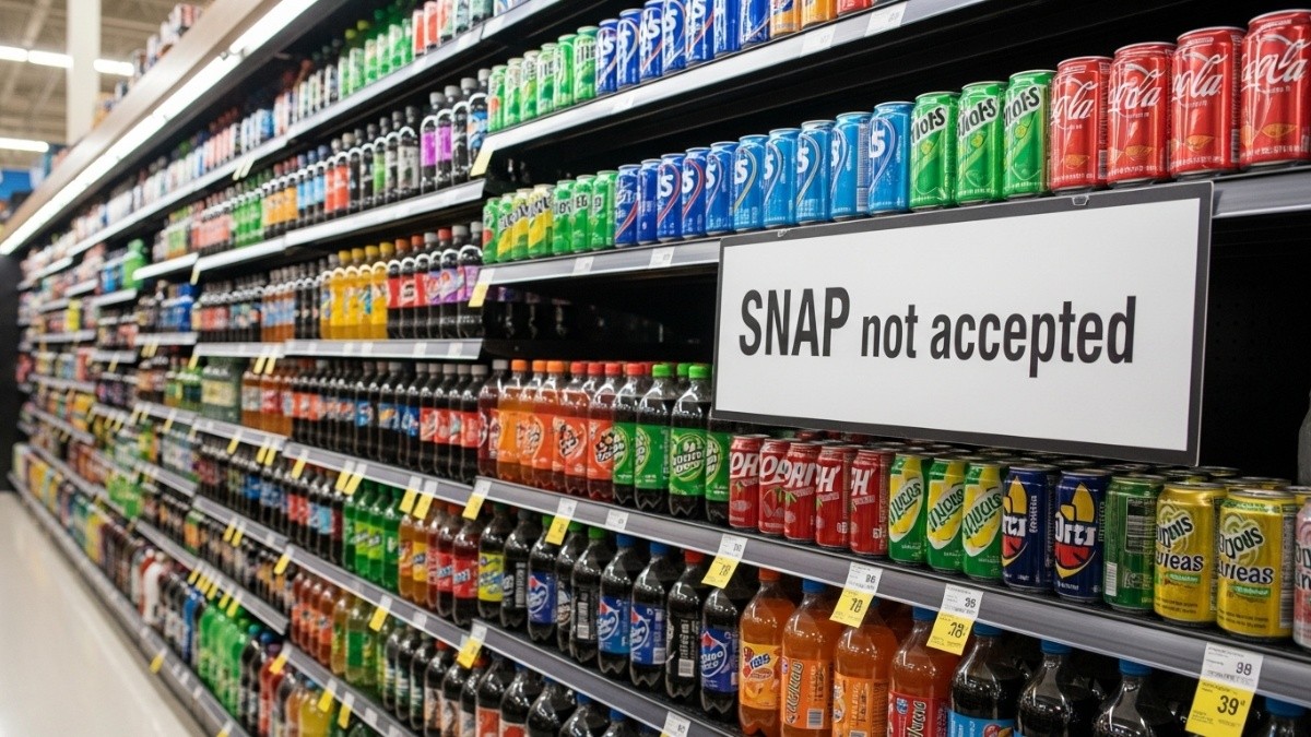 SNAP soda ban in 12 states explained by government health datas