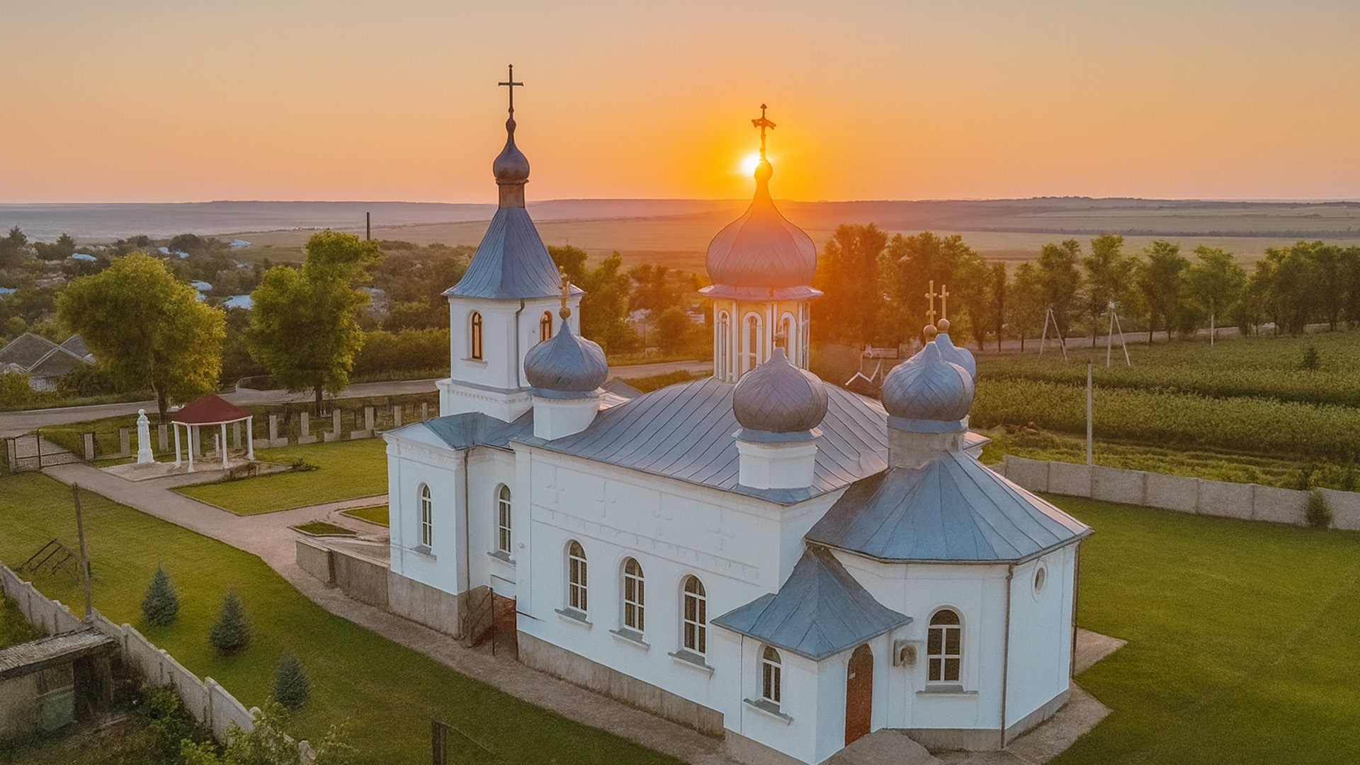 Orthodox Church at Sunset – Moldova in 4K