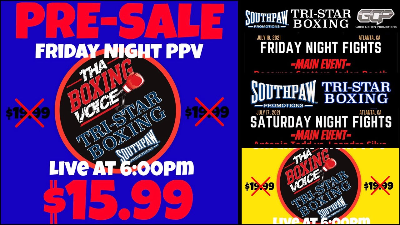 🚨Southpaw Promotions and Tri-Star Boxing live from Buckhead Fight Club🔥 ...