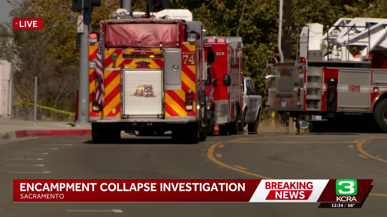Possible underground homeless encampment partially collapses ...