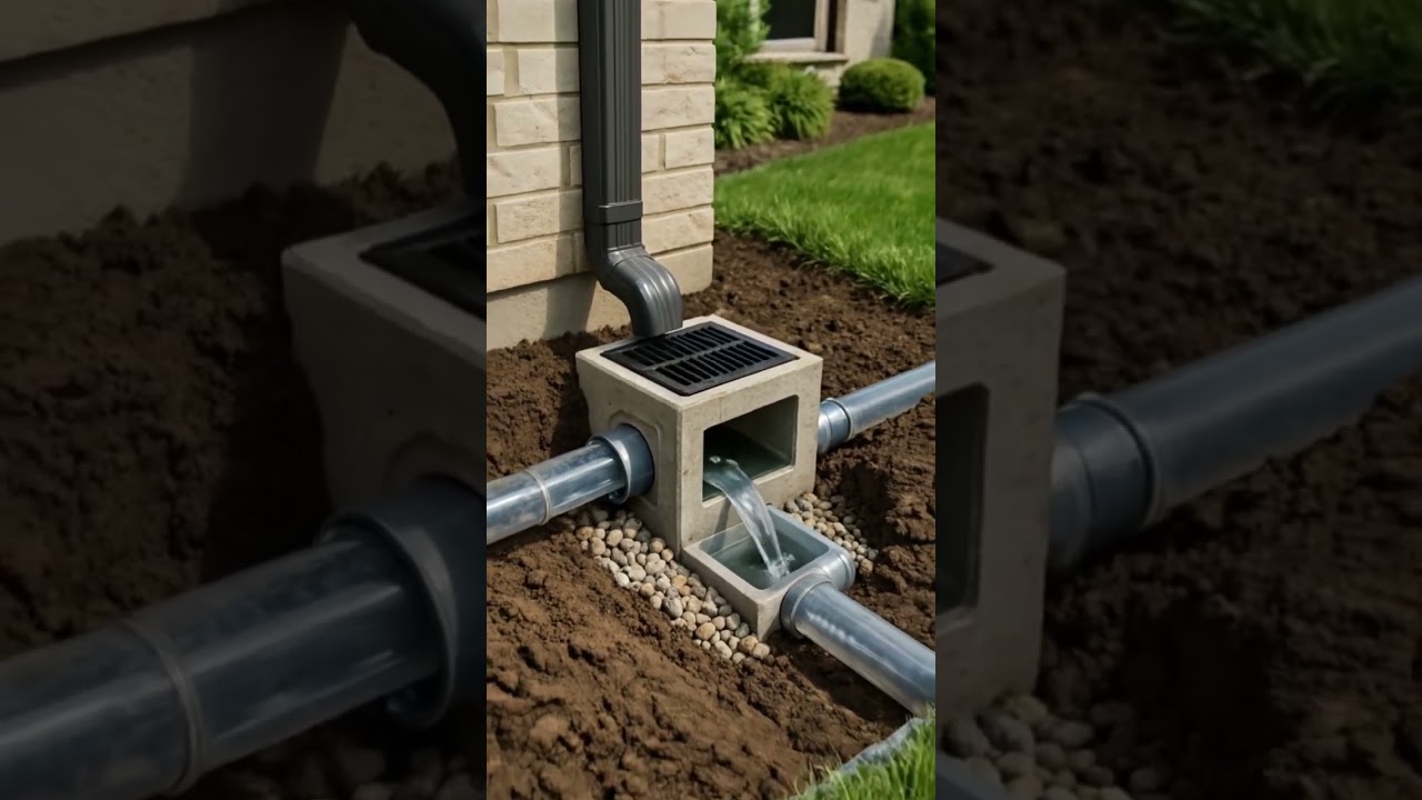 Smart drainage system for a dry home (AI generated)