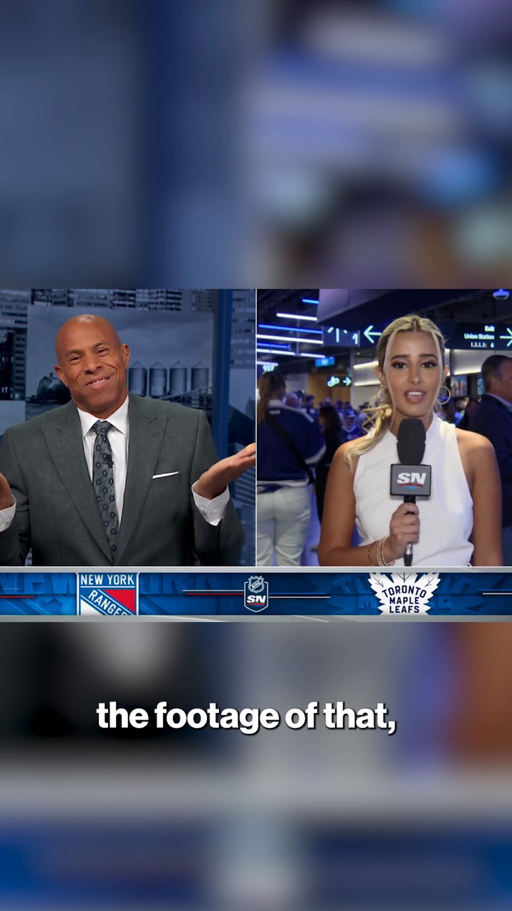 This Sportsnet reporter took a tumble!