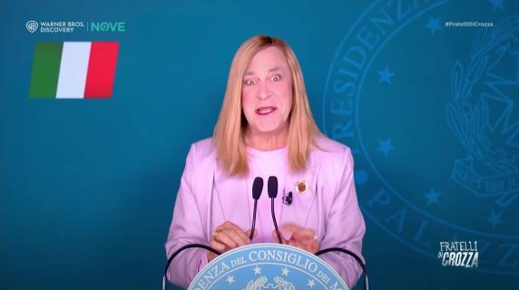 Crozza-Meloni: «Io sono Miss Mondo. Trump mi ha detto che sono bella in ...