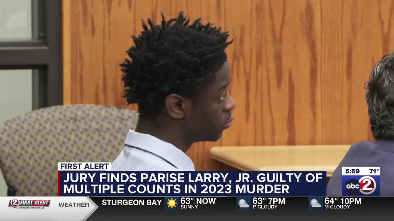 Parise Larry, Jr. found guilty of most charges for 2023 shooting death ...