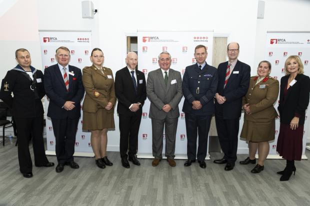 Major General gives briefing on UK Defence at Navy base