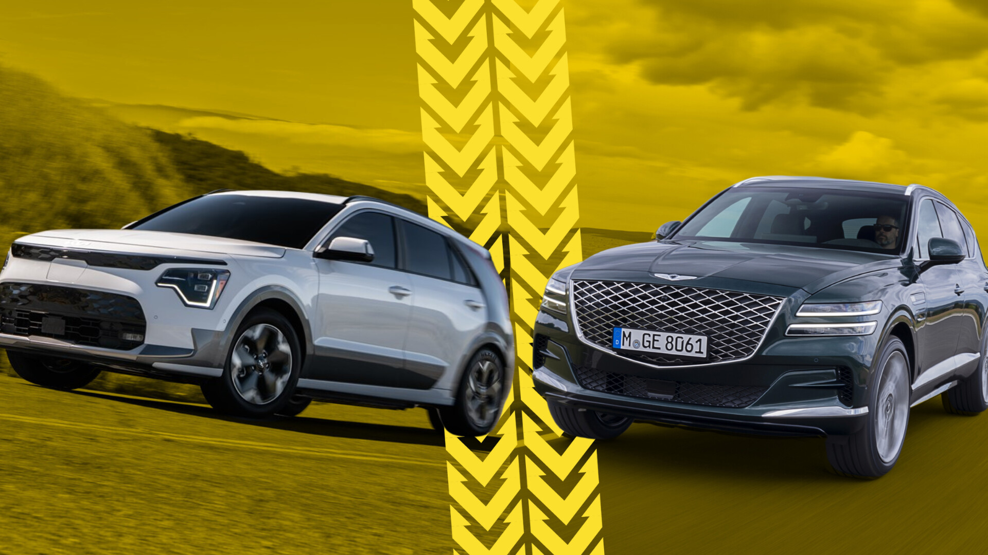 Genesis GV80 vs KIA Niro EV, luxury SUV vs efficient electric crossover