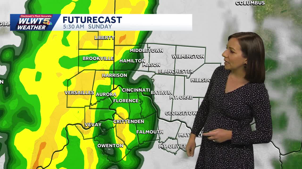 Cold front brings rain and storms to Cincinnati this weekend
