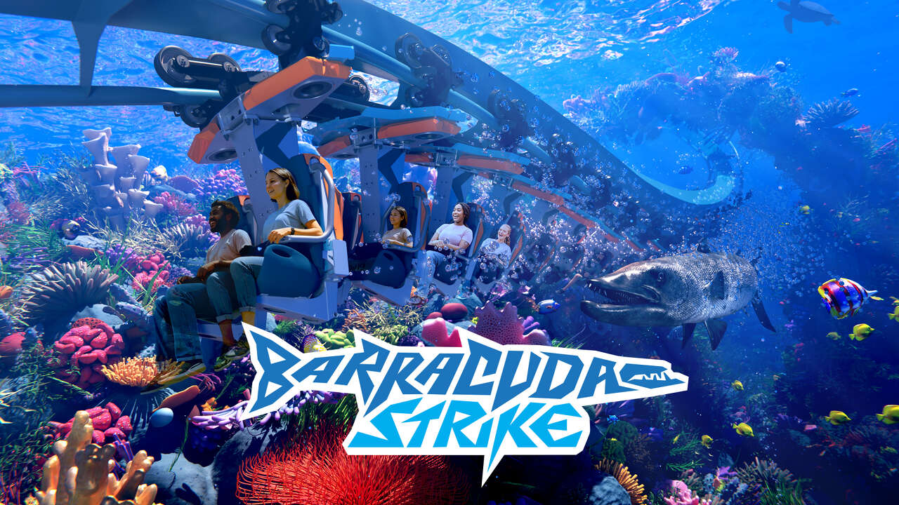 Barracuda Strike, the tallest inverted family coaster in North America ...
