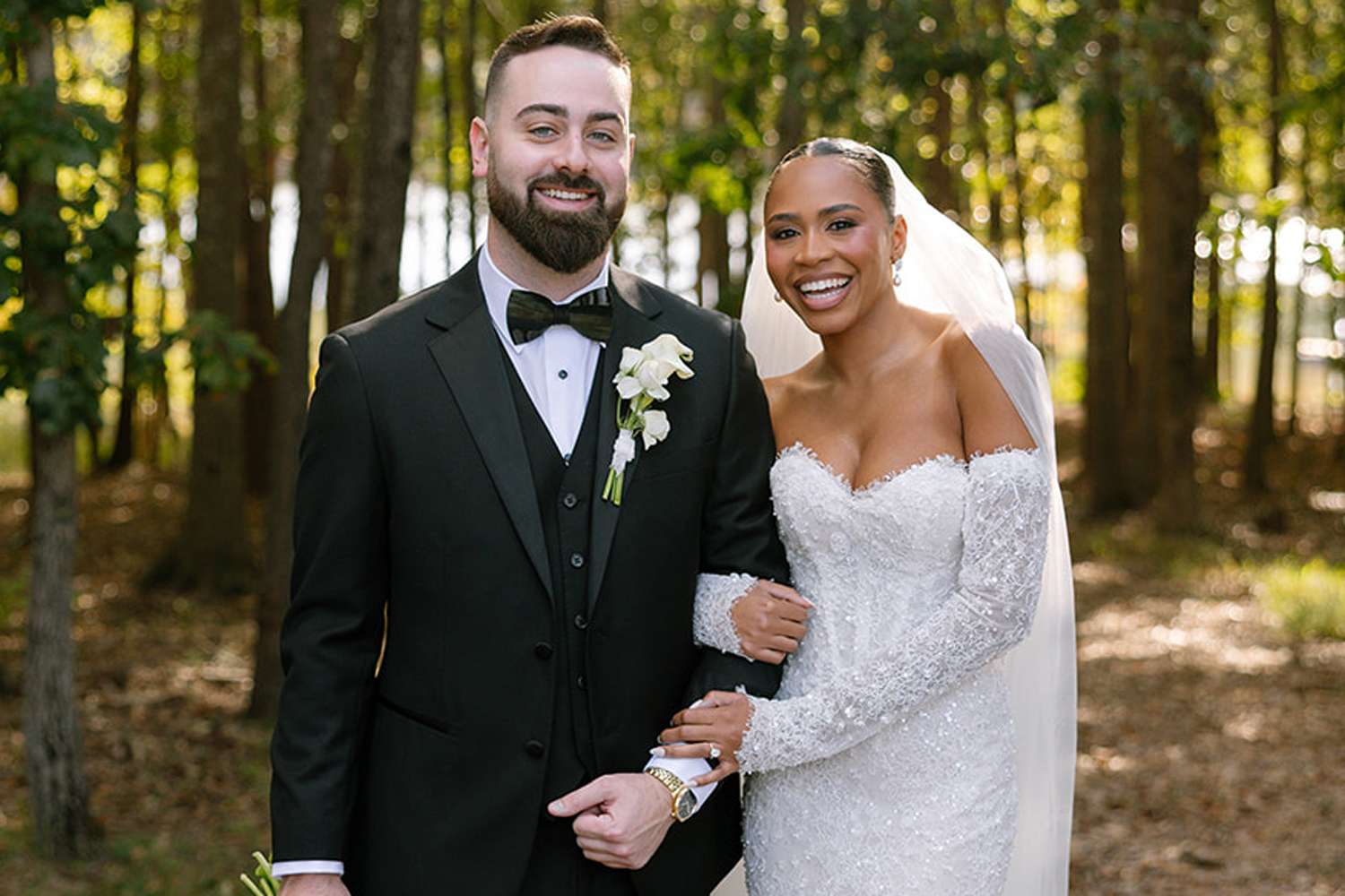 “The Bachelor” Alum Kiarra Norman Marries Cody Pitts in Elegant Forest ...