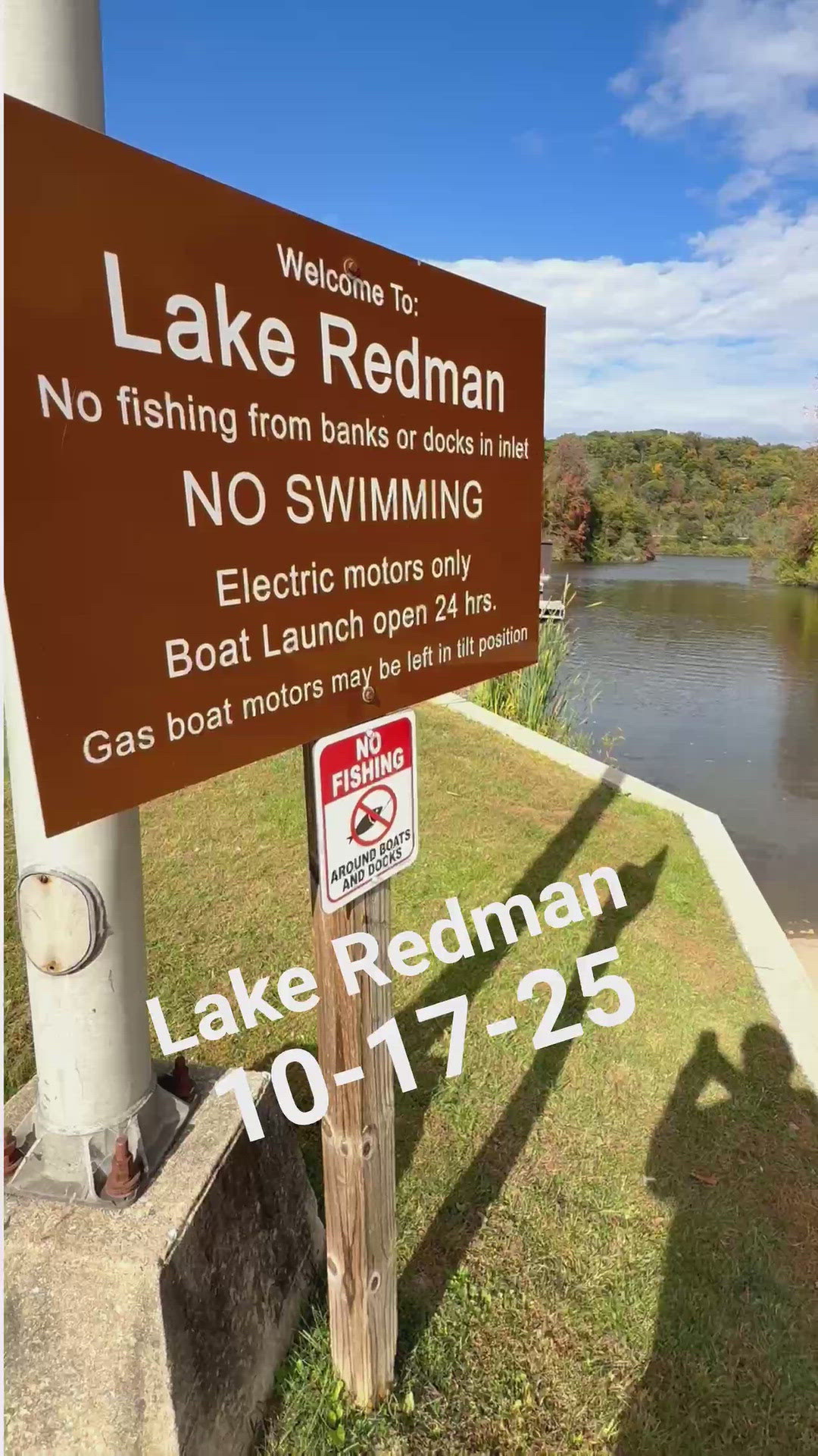 Beautiful weather at Lake Redman