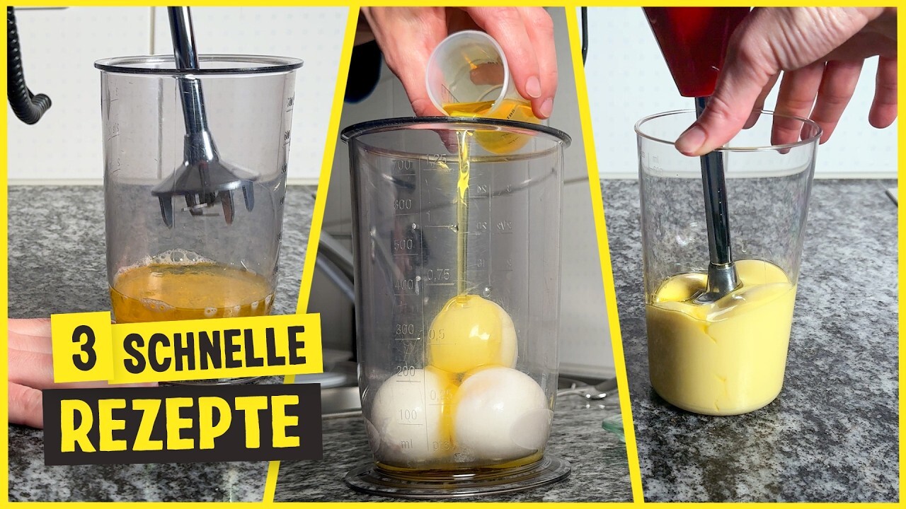 Mayo selber machen, 3 schnelle Rezepte mit und ohne Ei - eine ist sogar ...