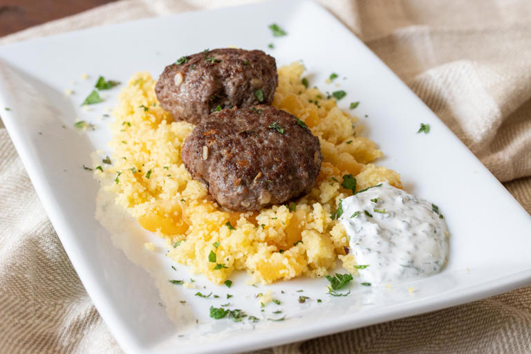 Spiced Lamb Patties with Apricot Couscous – A Flavorful Feast You'll Crave!