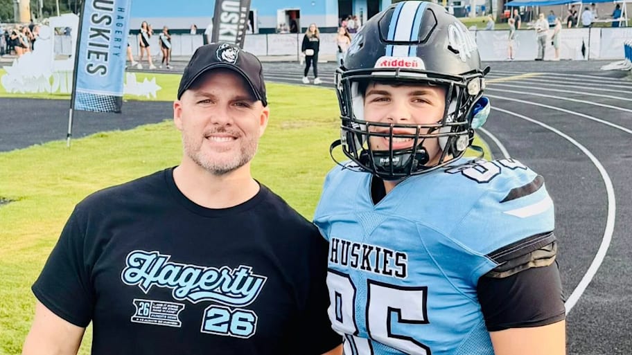 WWE's Adam Pearce and Hagerty Huskies Jacob Pearce Have Each Others Back