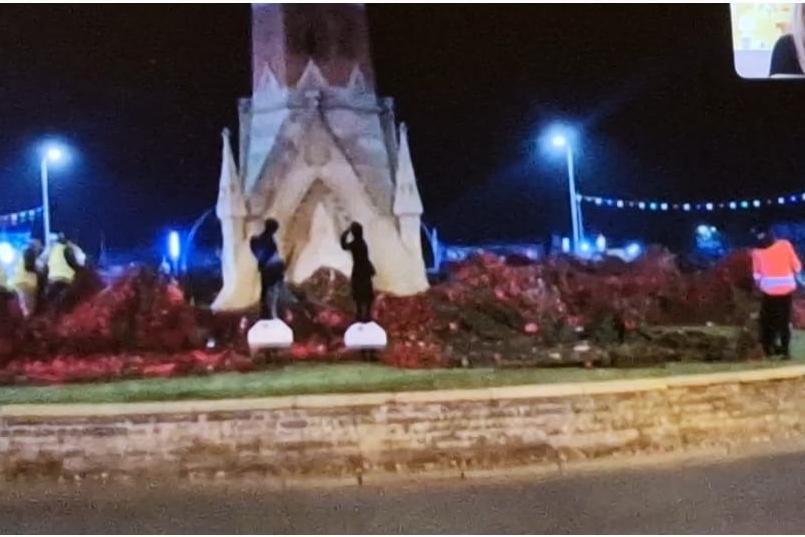 LIVE BLOG: Nets are now in place on the Skegness RBL 2025 Clock Tower ...