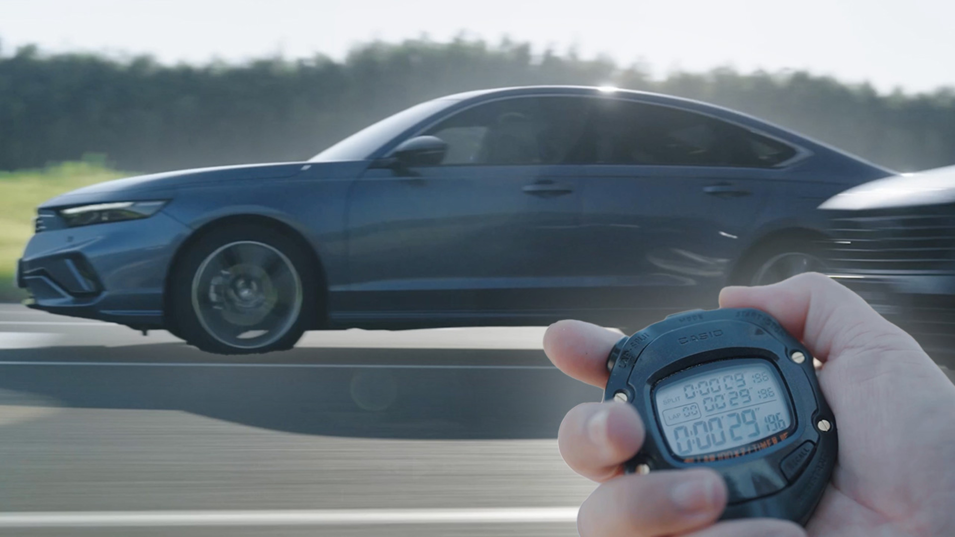 Most cars weaved through by a moving car in 30 seconds - 17 by Accord Team