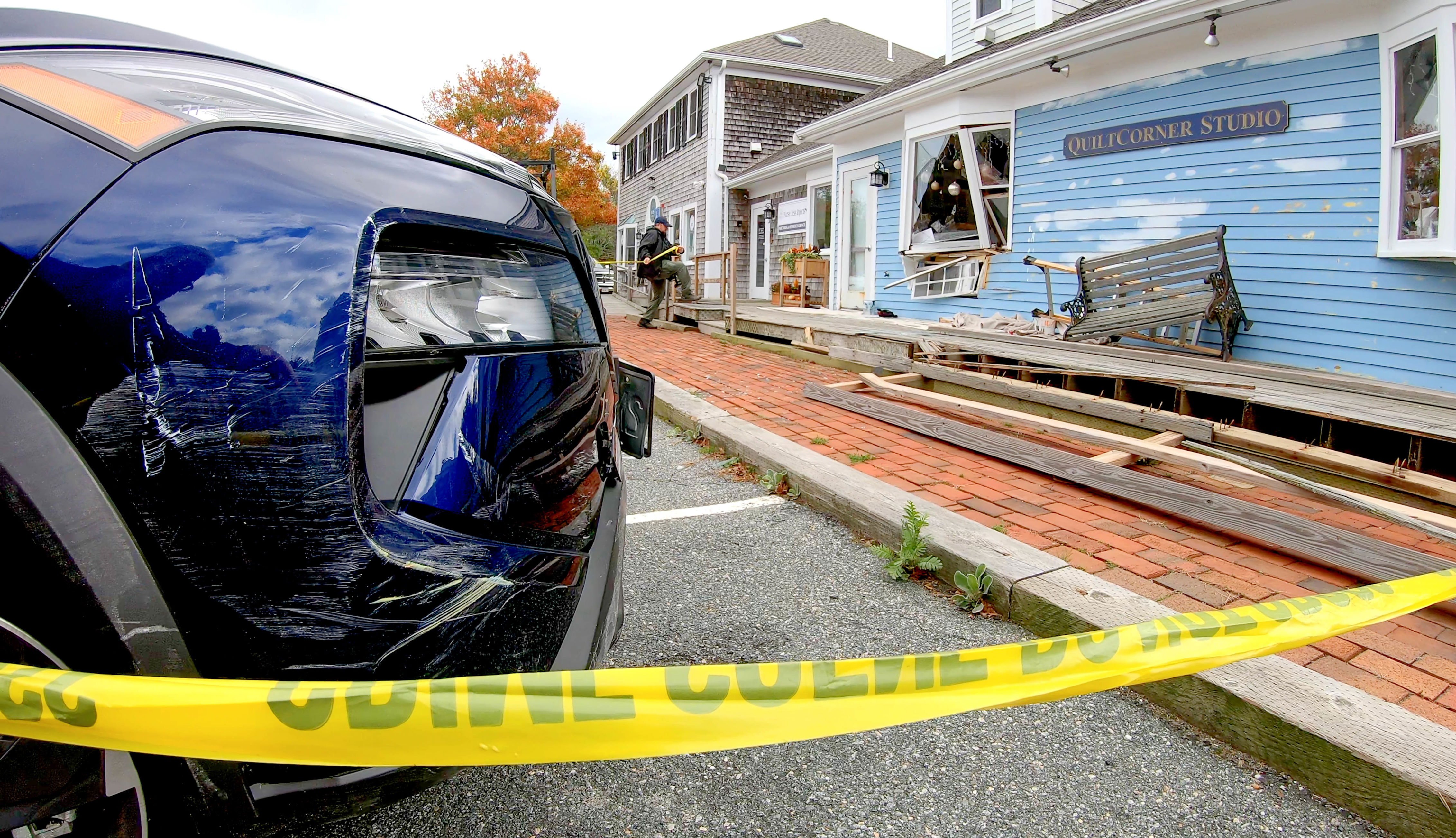 Man pinned between vehicle and building during Cape Cod crash