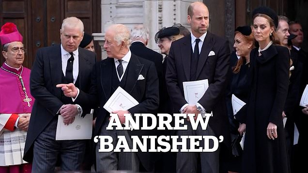 Prince William's frosty exchange with Andrew at Duchess of Kent's funeral