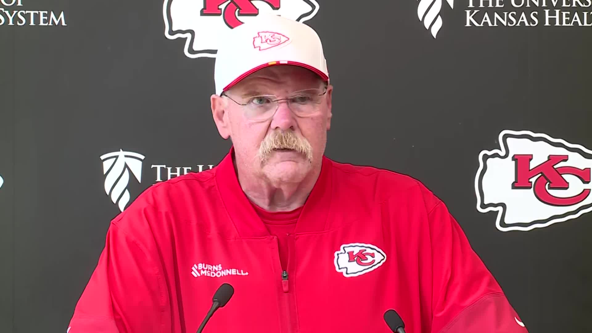 Chiefs' Andy Reid updates team's preps for Raiders