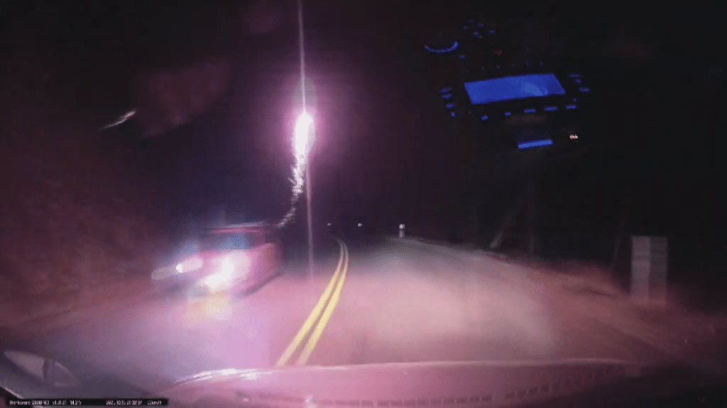 Fireworks shot from moving vehicle on Westside Road, wildfire sparks ...