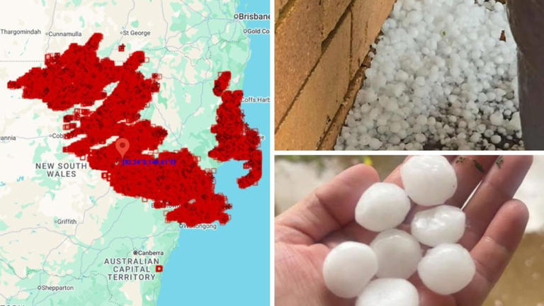 Hail, 400k lightning strikes in wild storms