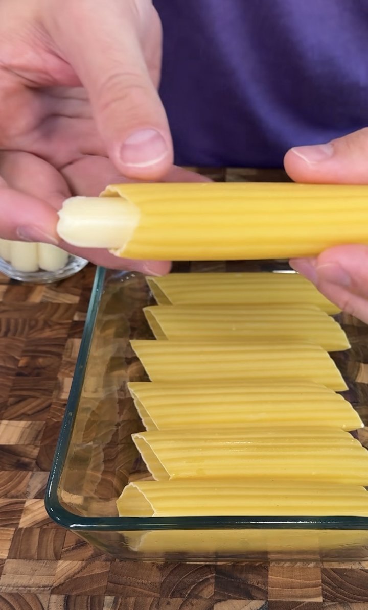 String Cheese Manicotti