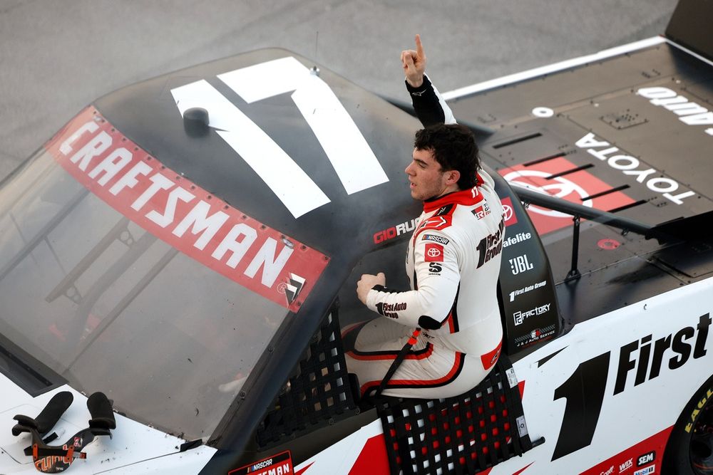 Gio Ruggiero earns first NASCAR Truck win in Tricon 1-2 at Talladega